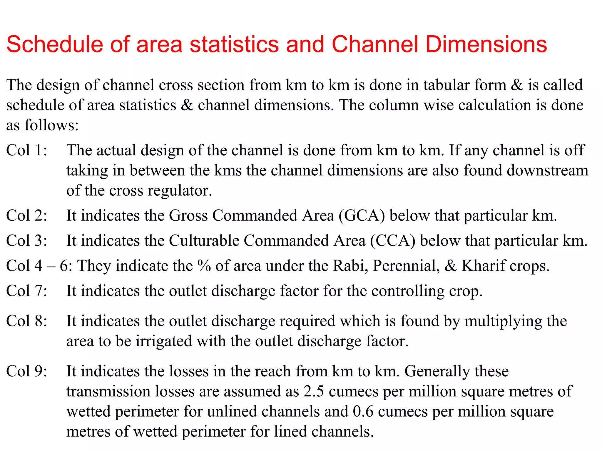 Design of a channel Reach | PPT