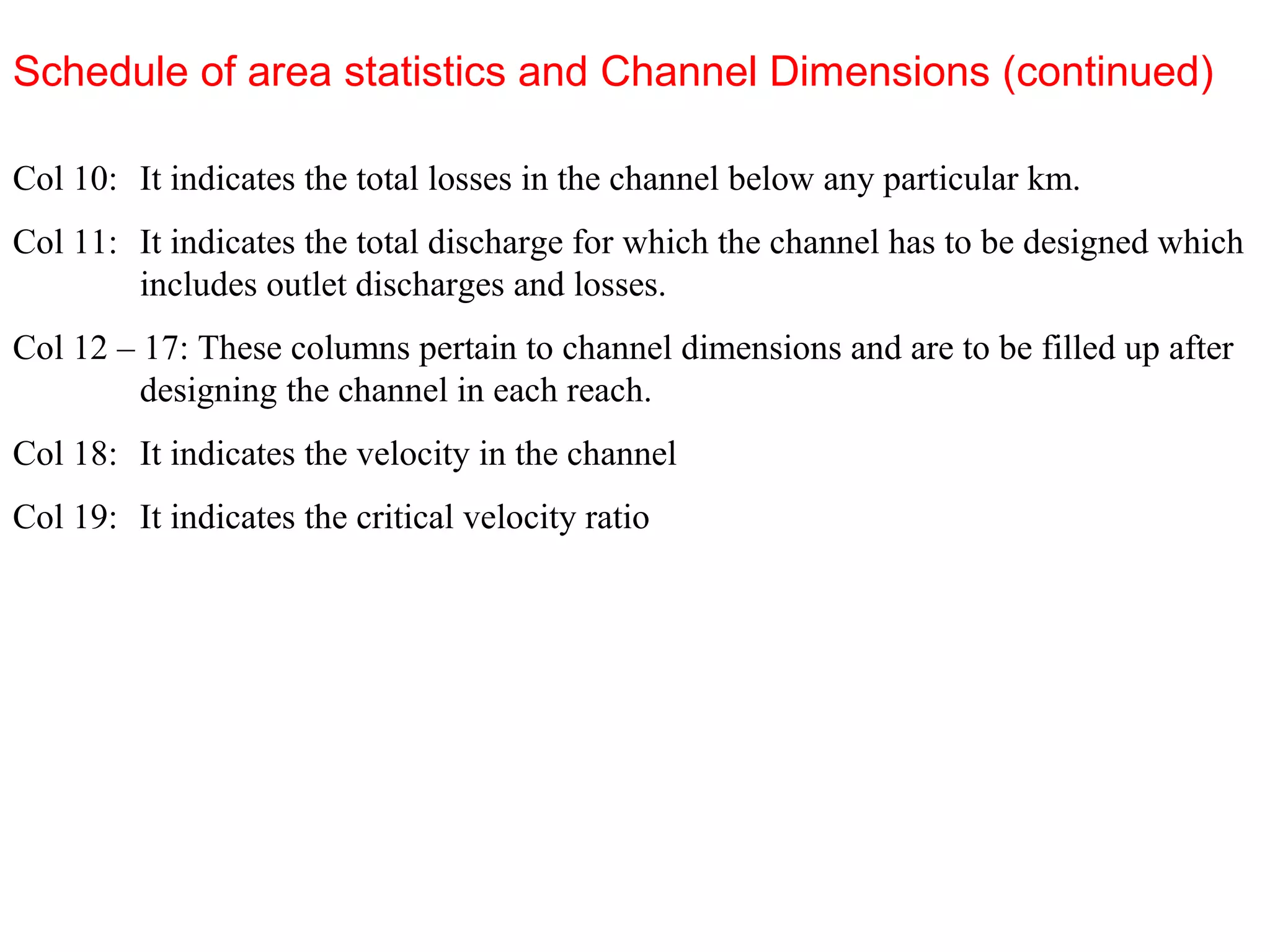Design of a channel Reach | PPT