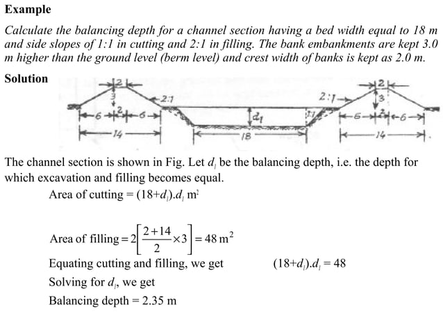Design of a channel Reach | PPT | Geology | Science