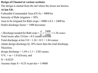 Design of a channel Reach | PPT