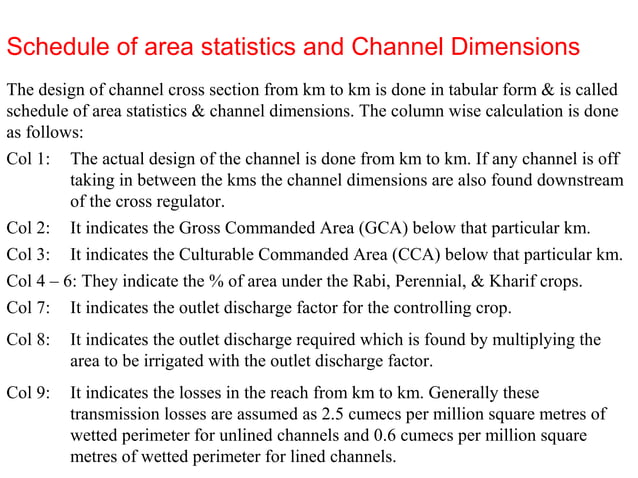 Design of a channel Reach | PPT | Geology | Science