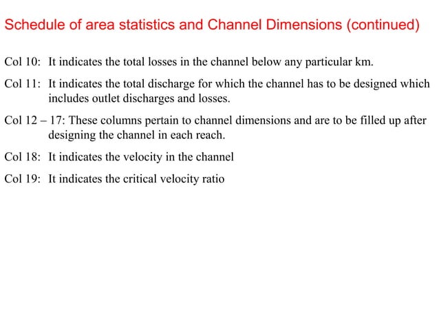 Design of a channel Reach | PPT | Geology | Science