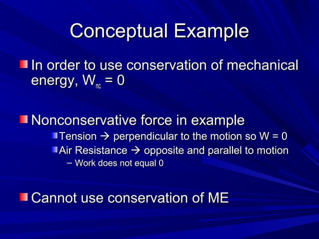 6 5 conservation of mechanical energy | PPT | Physics | Science