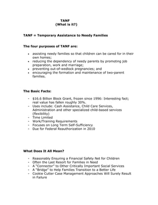6.5 Helping People Access Benefits (TANF basics) | DOC