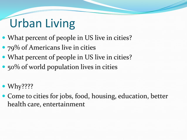 6 5 urbanization problems | PPT