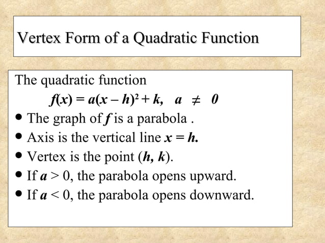 6.6 analyzing graphs of quadratic functions | PPT | Physics | Science