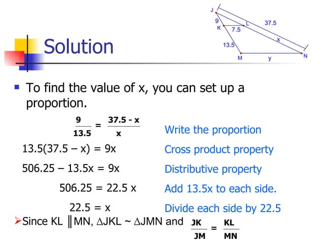6.6 proportions & similar triangles | PPT
