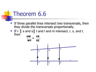 6.6 proportions & similar triangles | PPT