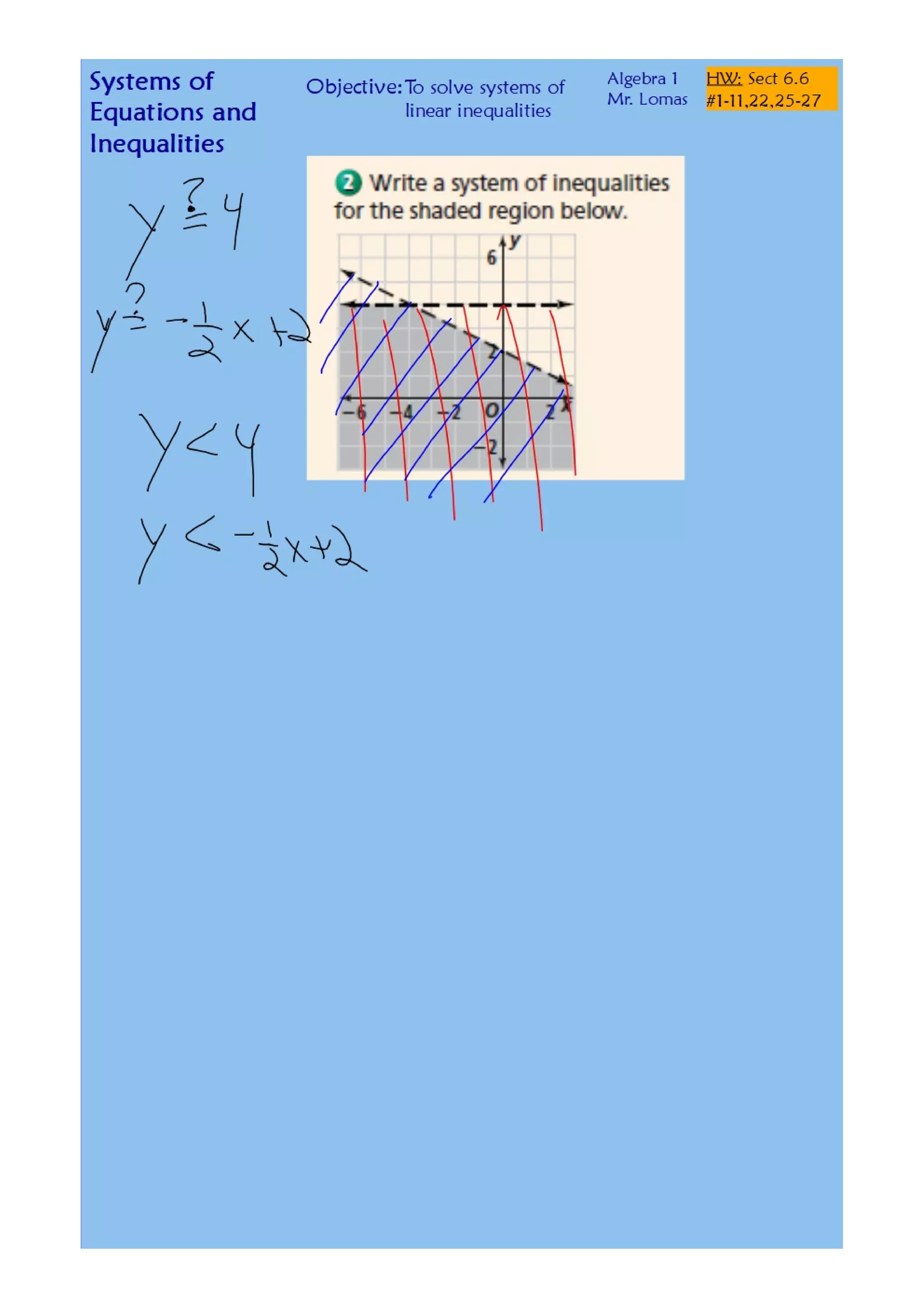 6 6 solving systems of inequalities | PDF