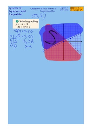 6 6 solving systems of inequalities | PDF