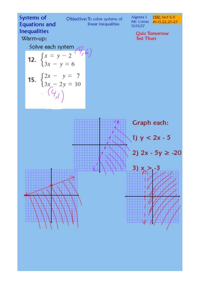 6 6 solving systems of inequalities