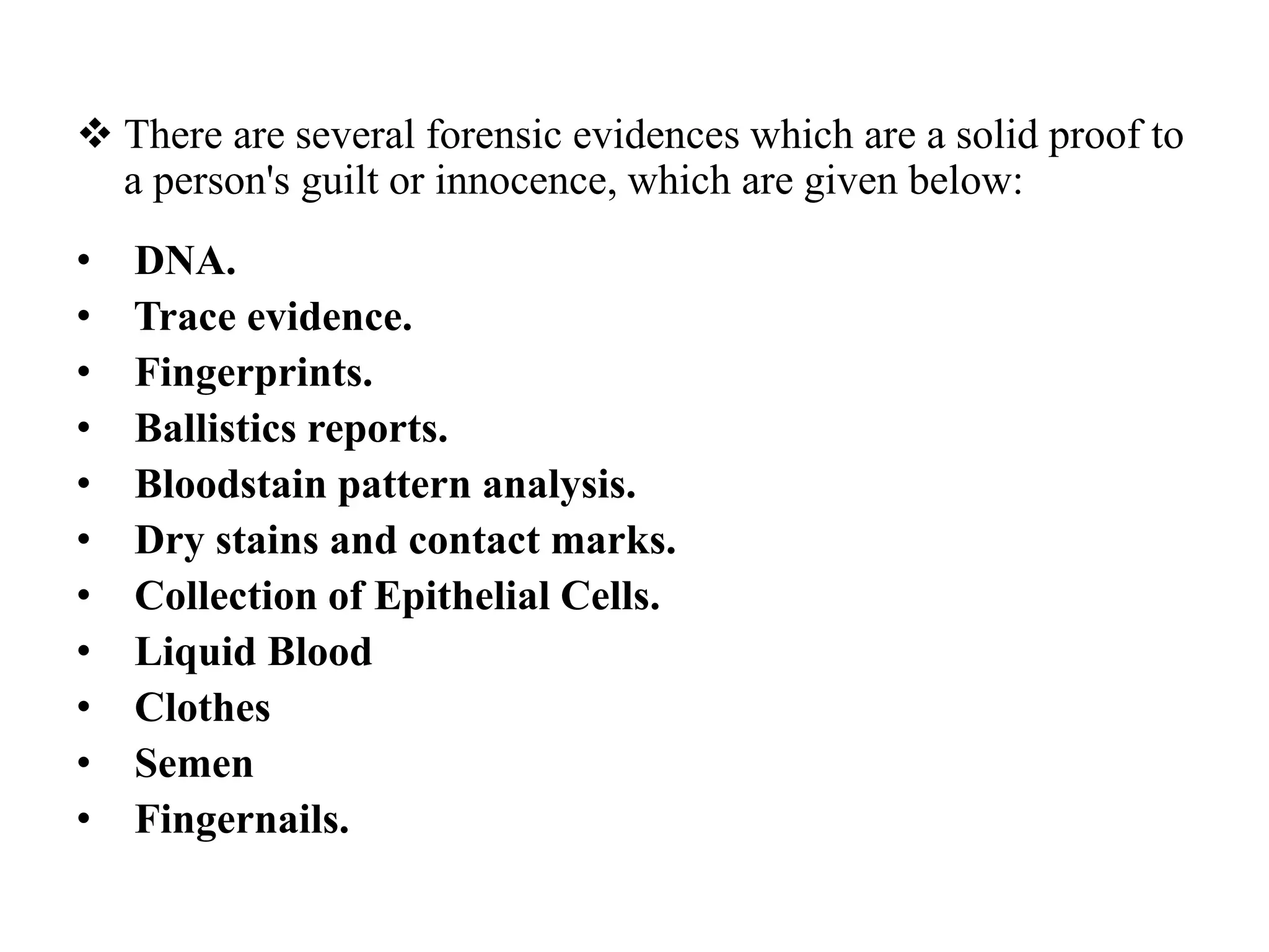 Types of Forensic Evidence & Investigation.pptx