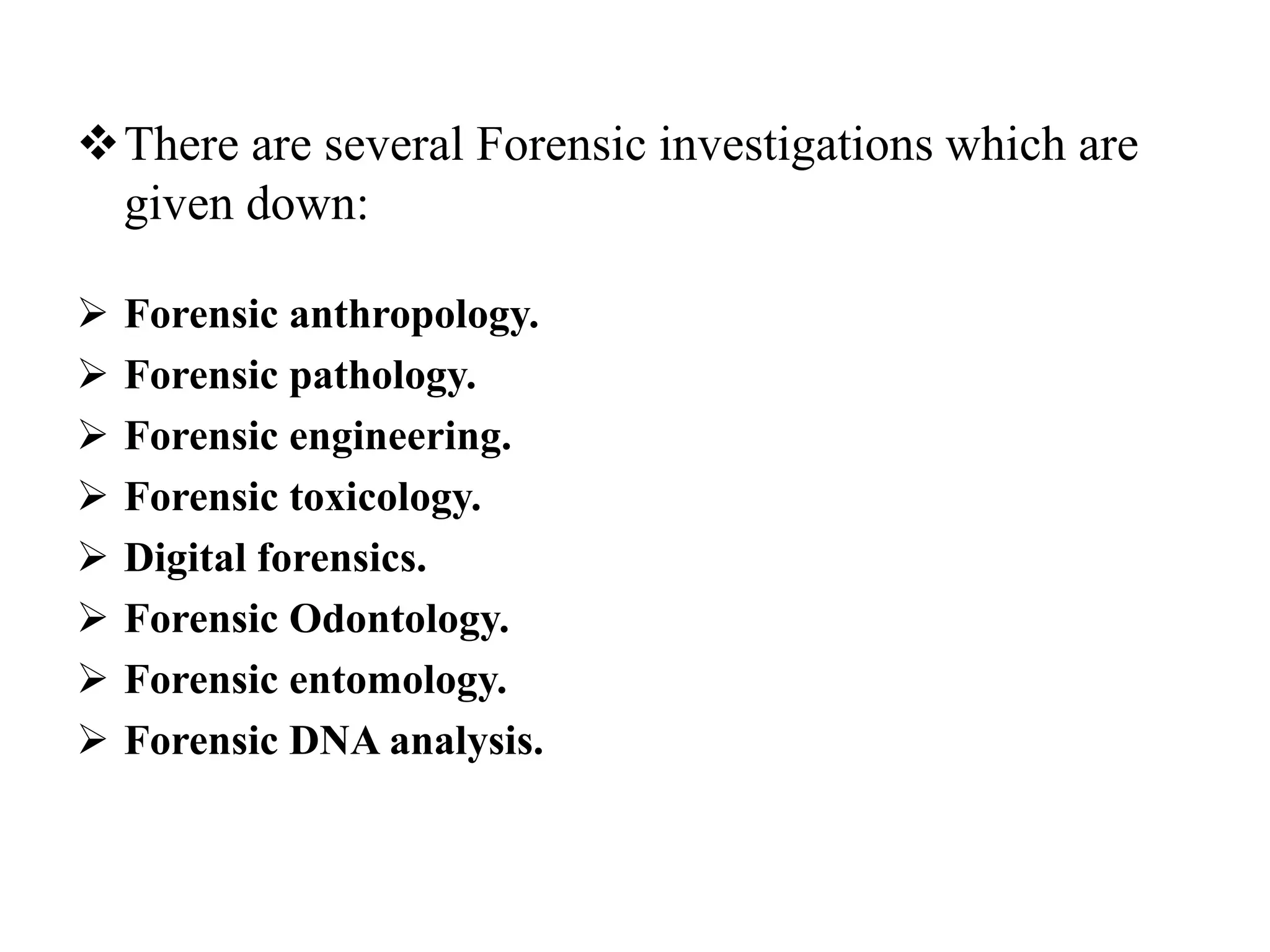 Types of Forensic Evidence & Investigation.pptx