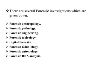 Types of Forensic Evidence & Investigation.pptx