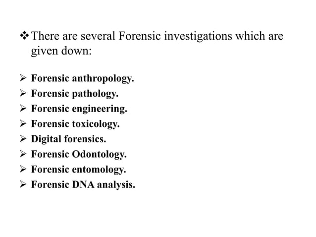 Types of Forensic Evidence & Investigation.pptx