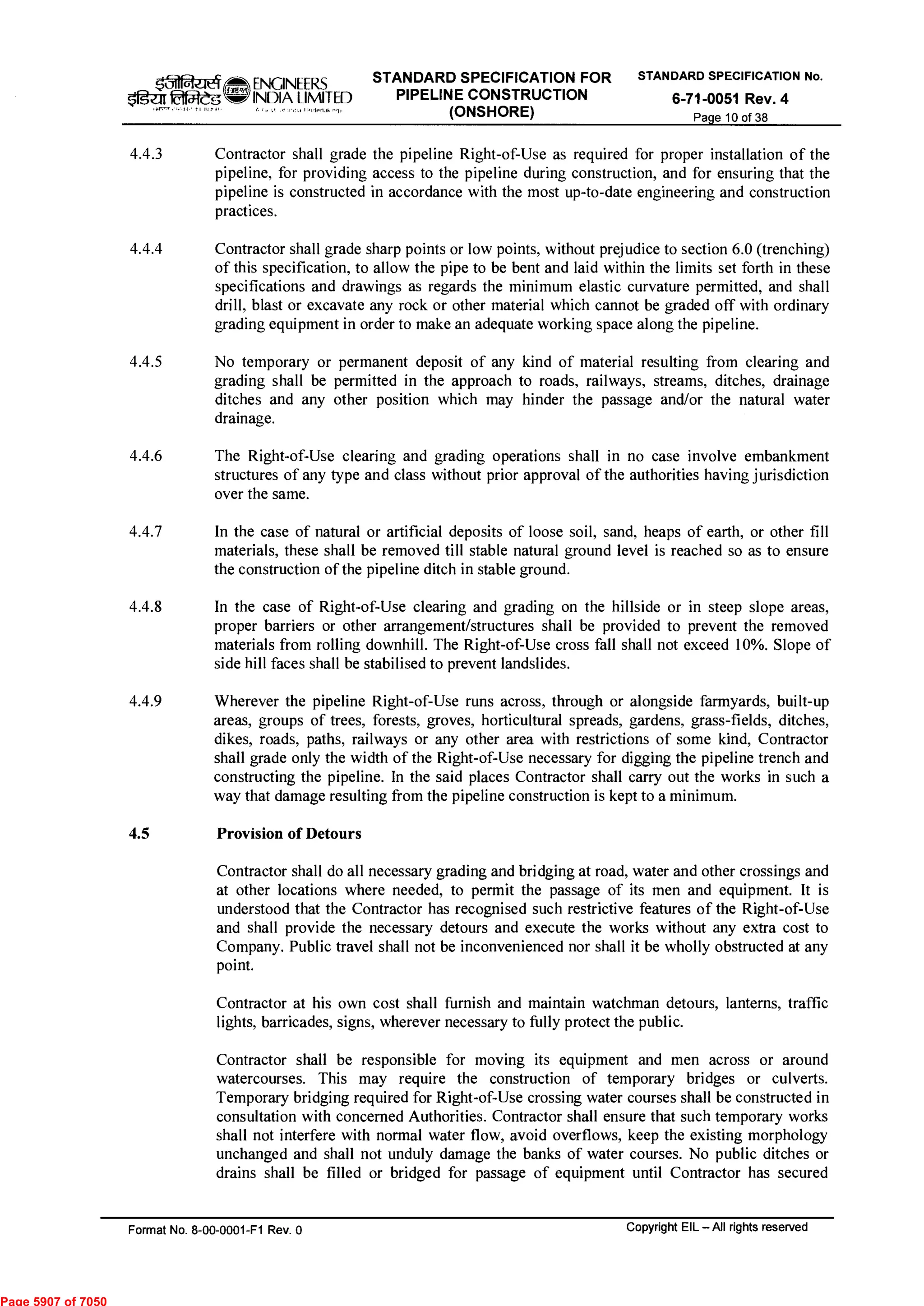 6 71-0051 rev. 4 standard specification for pipeline construction ...