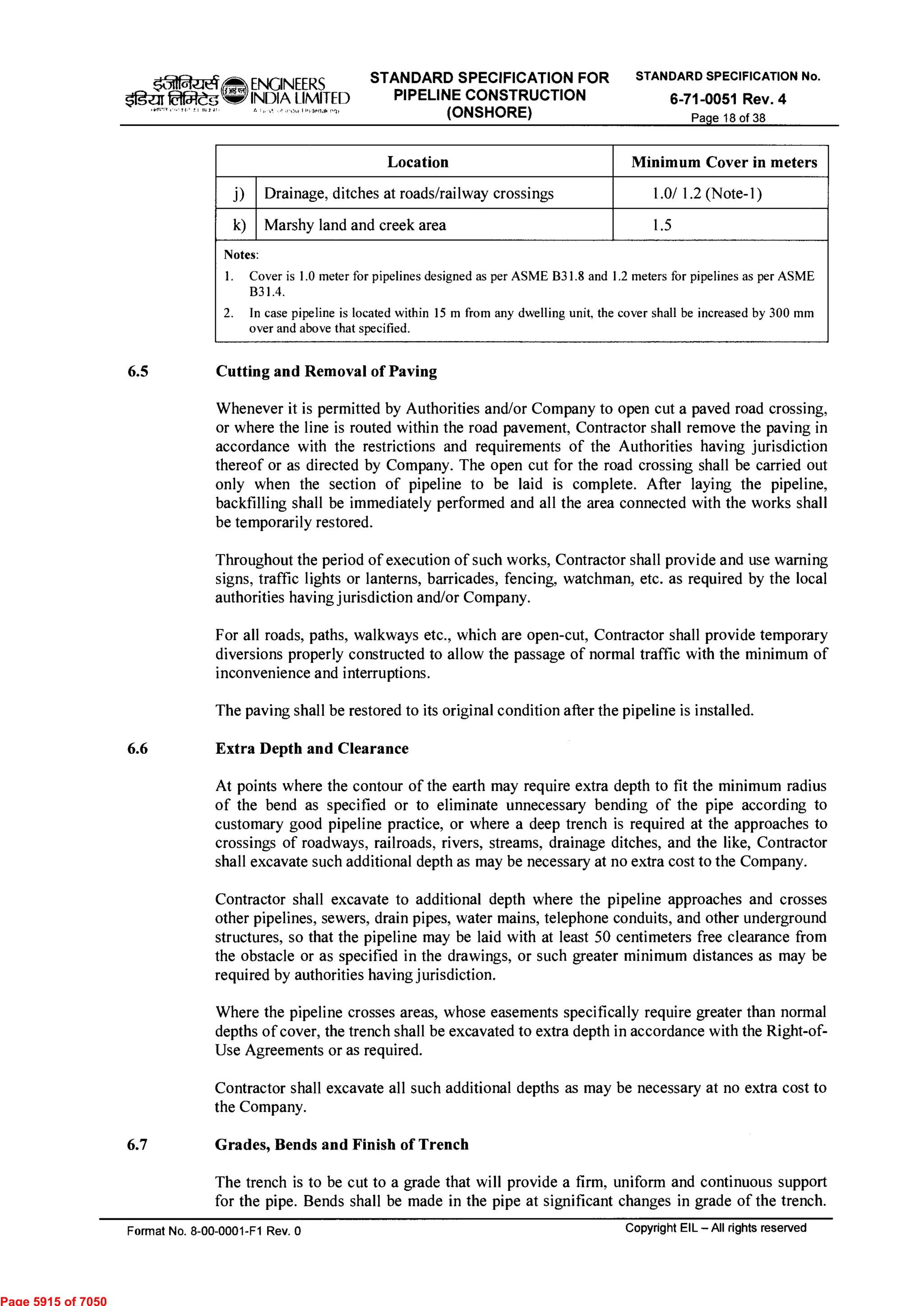 6 71-0051 rev. 4 standard specification for pipeline construction ...