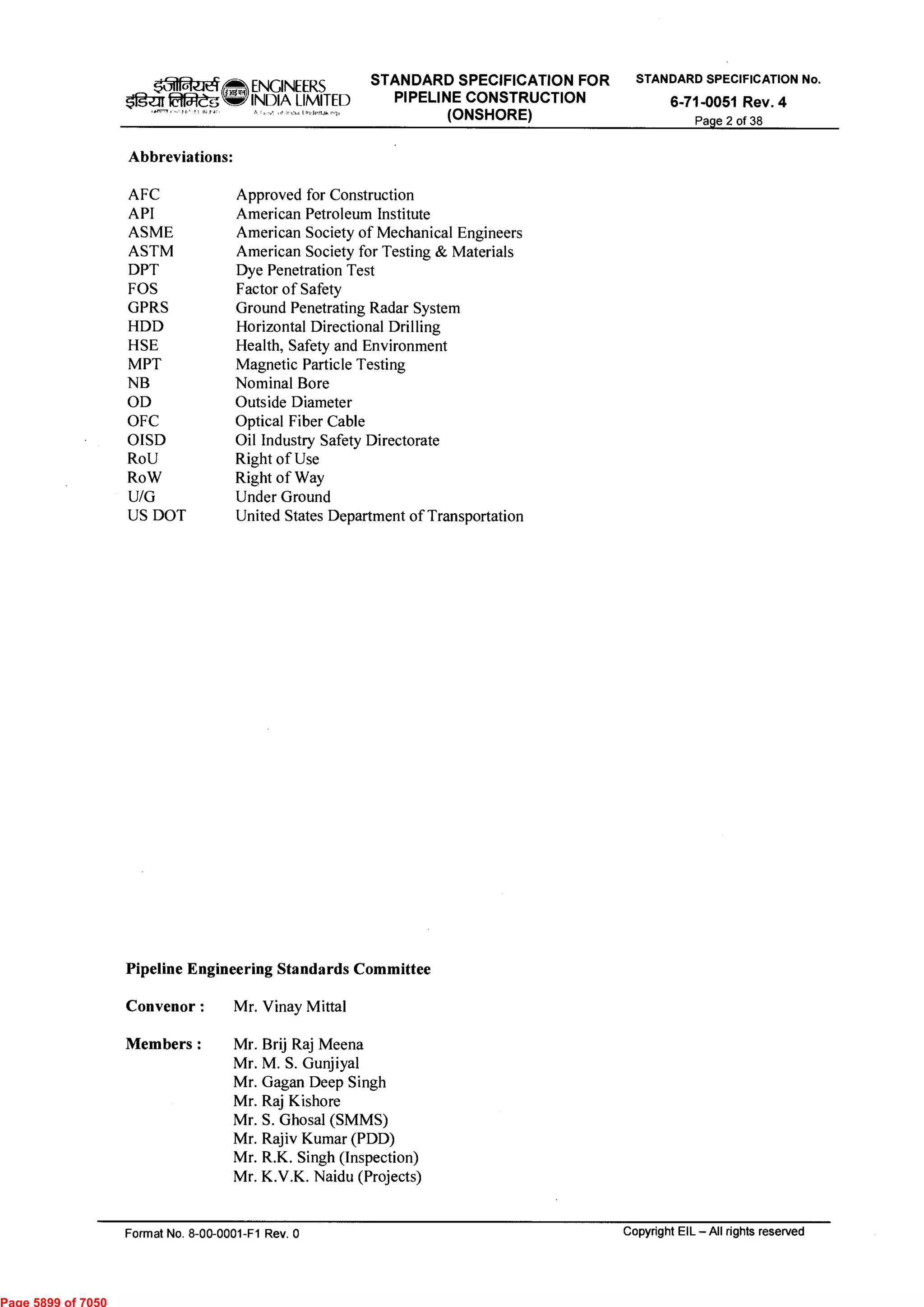 6 71-0051 rev. 4 standard specification for pipeline construction ...