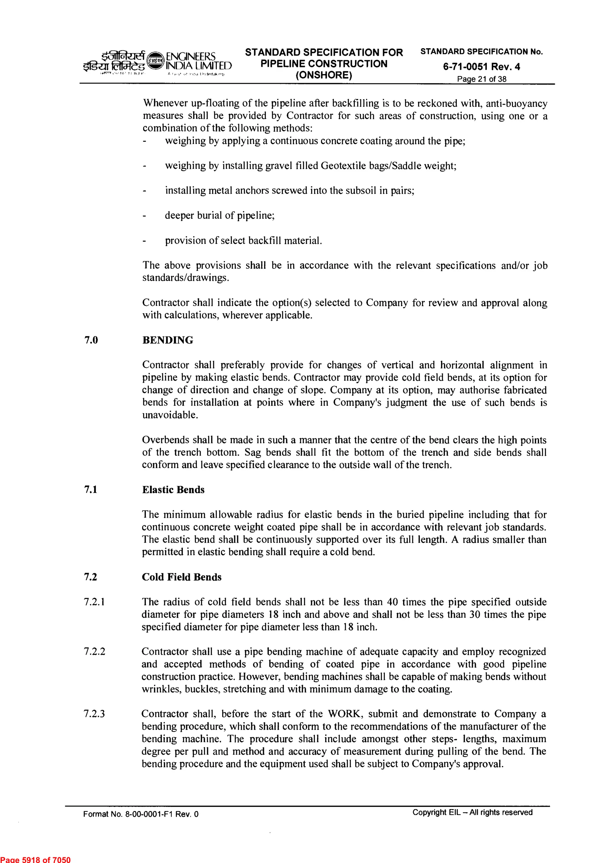 6 71-0051 rev. 4 standard specification for pipeline construction ...