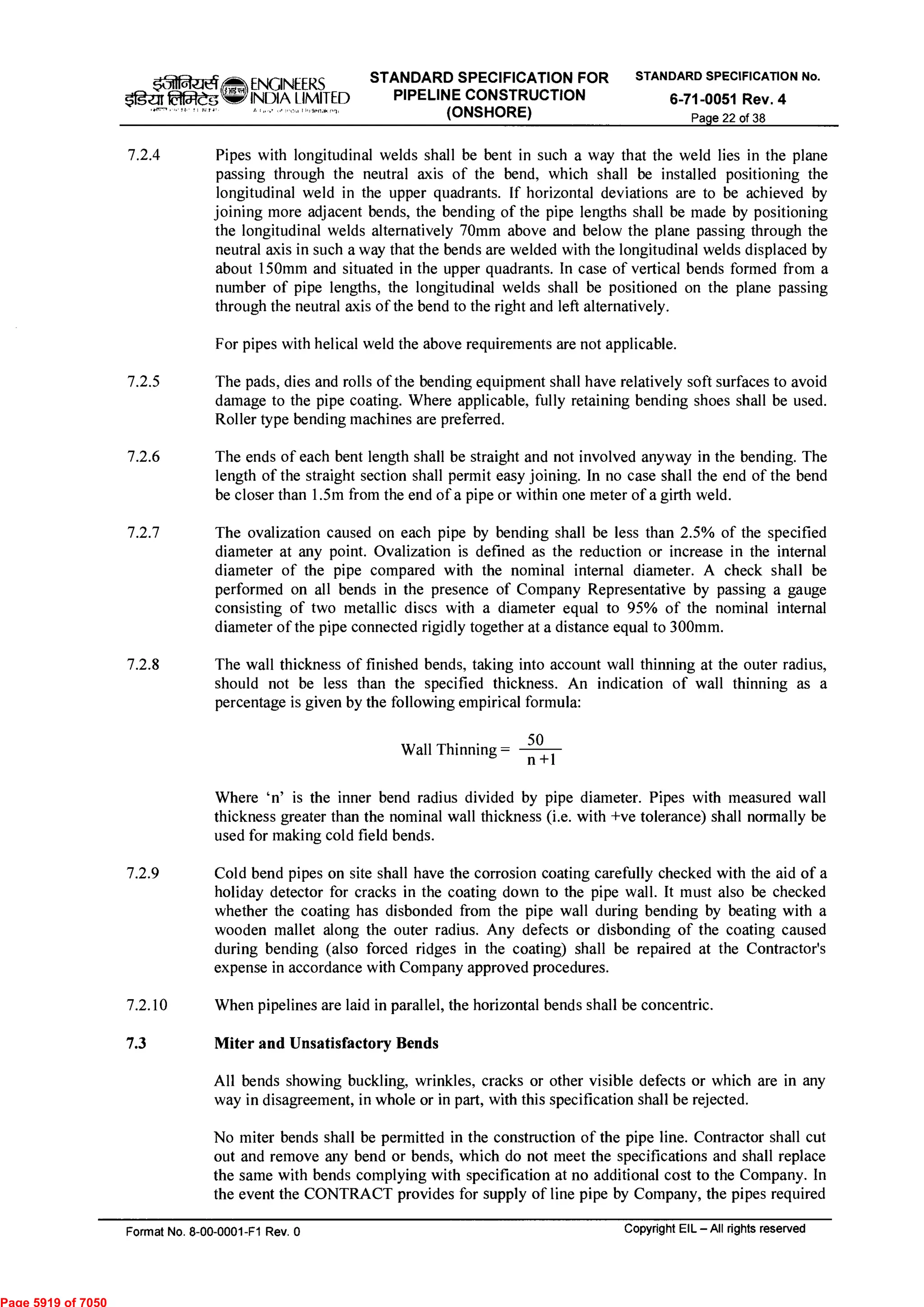 6 71-0051 rev. 4 standard specification for pipeline construction ...