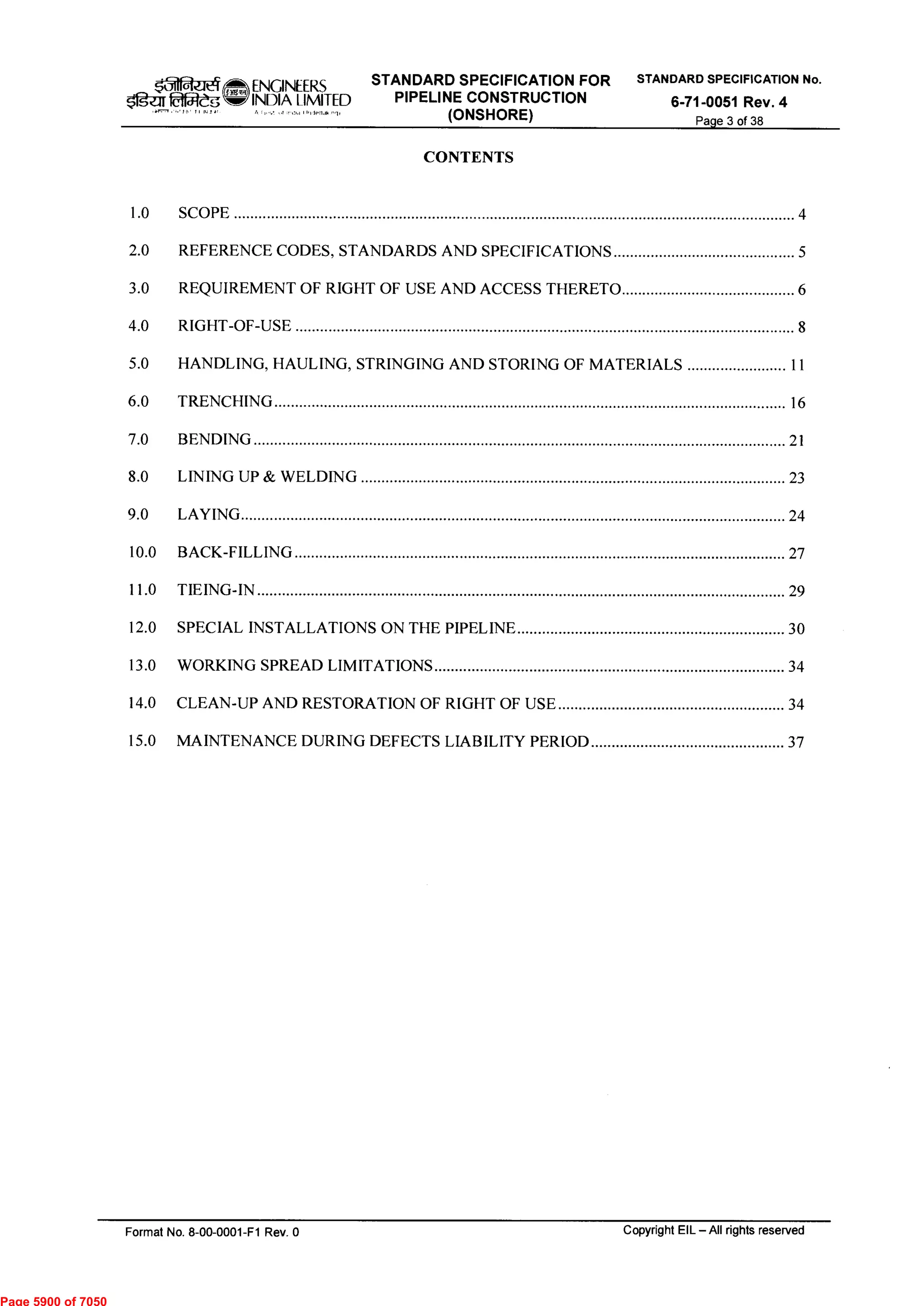 6 71-0051 rev. 4 standard specification for pipeline construction ...