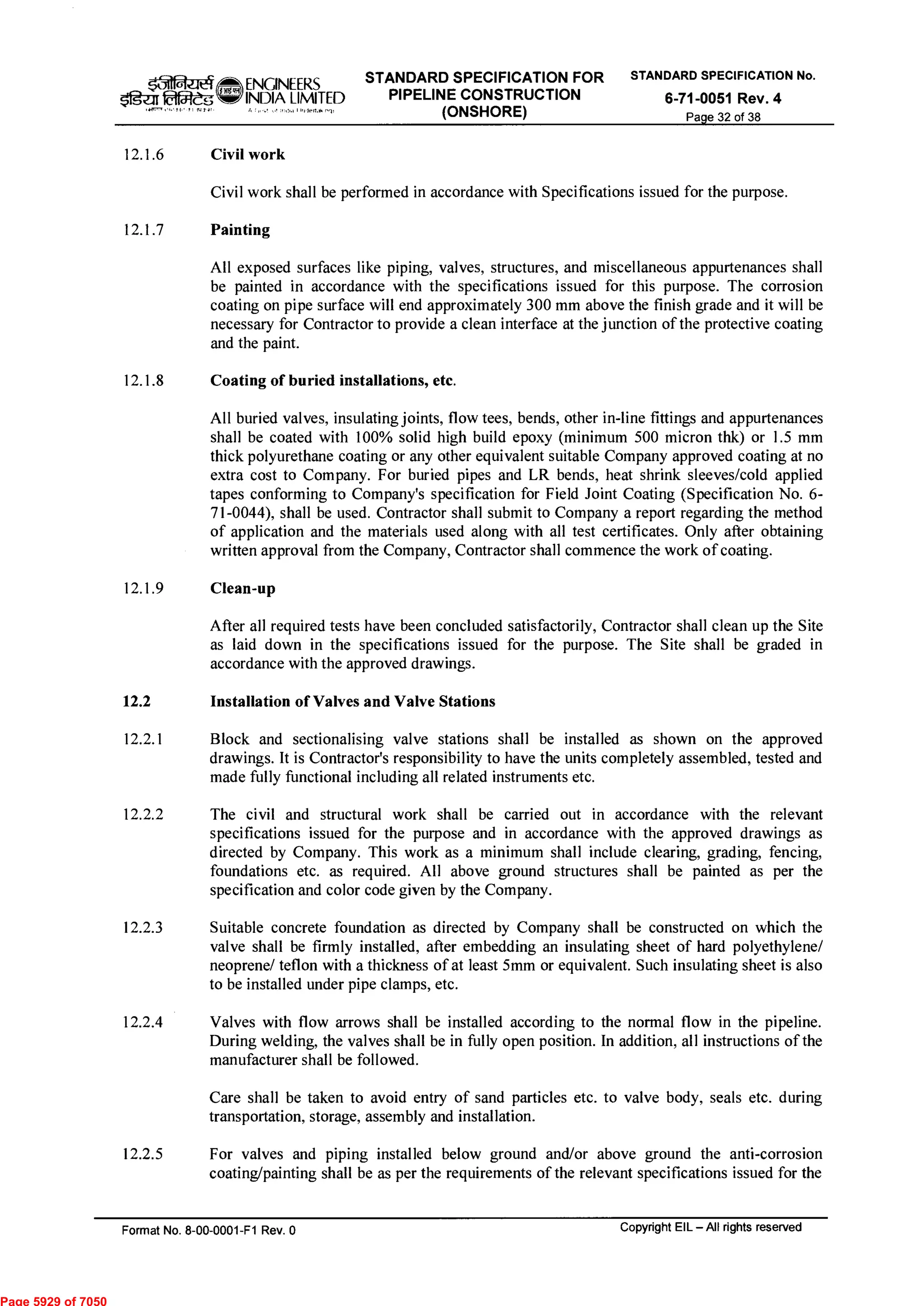 6 71-0051 rev. 4 standard specification for pipeline construction ...