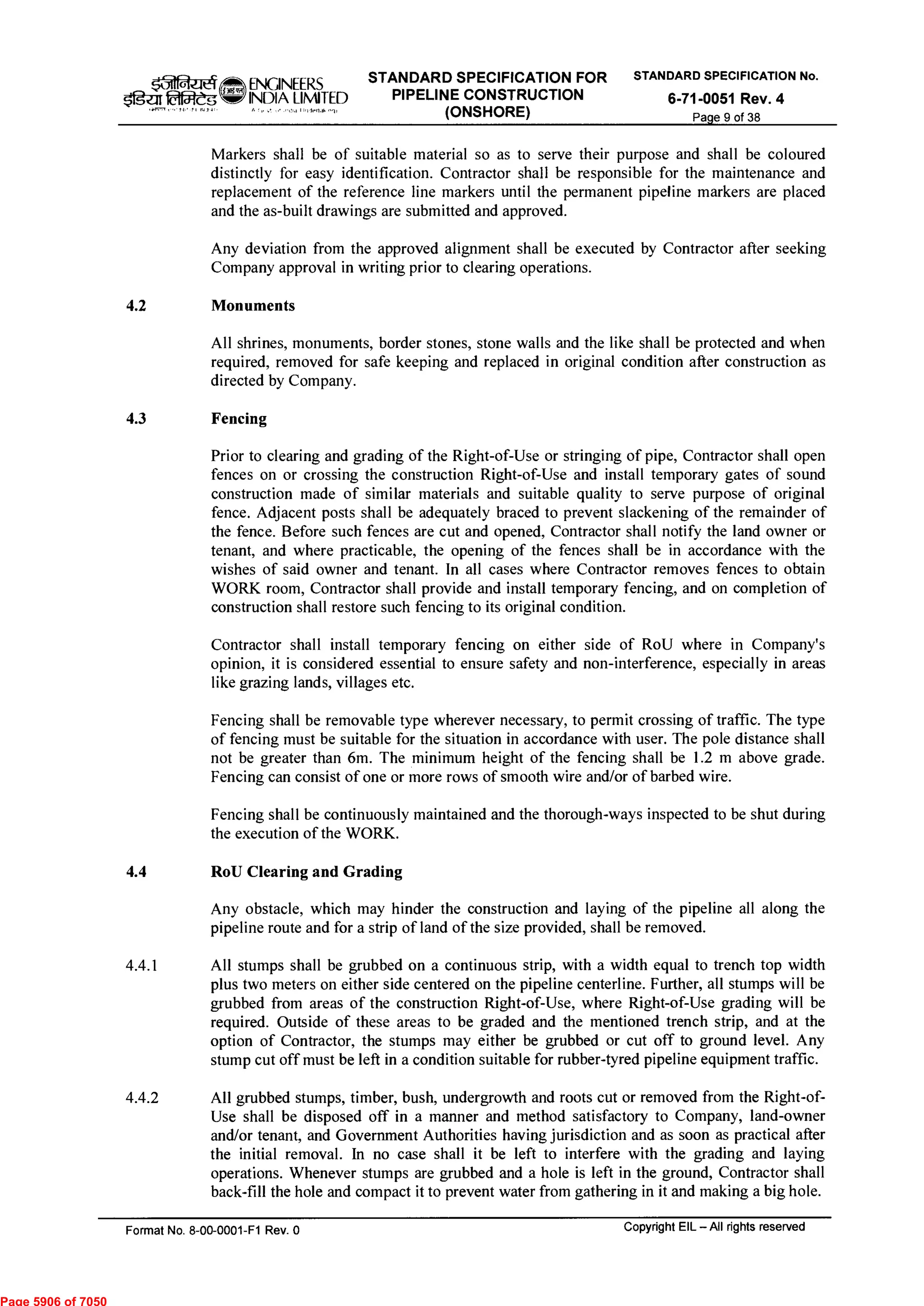 6 71-0051 rev. 4 standard specification for pipeline construction ...