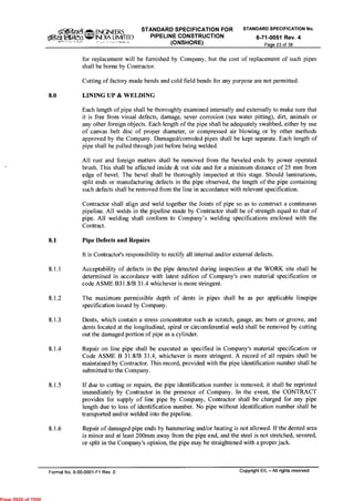 6 71-0051 rev. 4 standard specification for pipeline construction ...