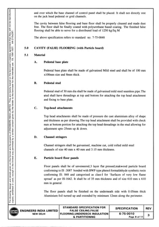 EIL Specification for False Ceiling - 6-75-0010 Rev 3 | PDF