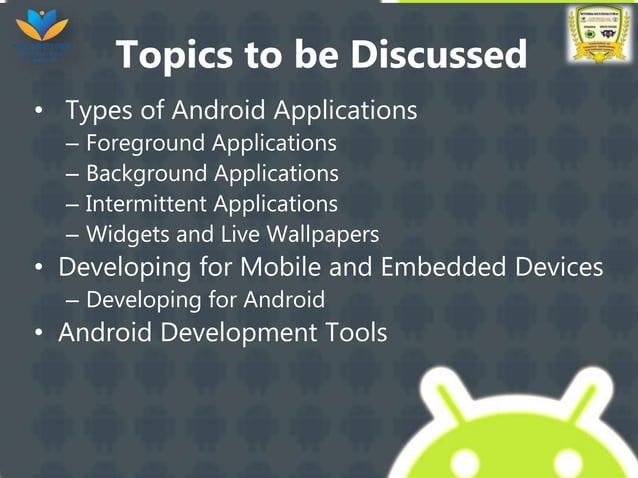 Developing for Android-Types of Android Application | PPTX