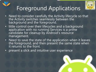 Developing for Android-Types of Android Application | PPTX
