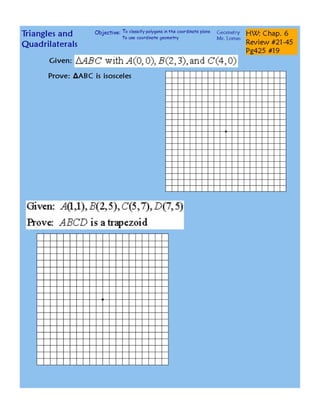 6 7 to 6-9 coordinate geometry | PDF