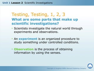 6-8K_CNLAEPN693439_U01L02.ppt science fusion unit 1 lesson 2 | PPT