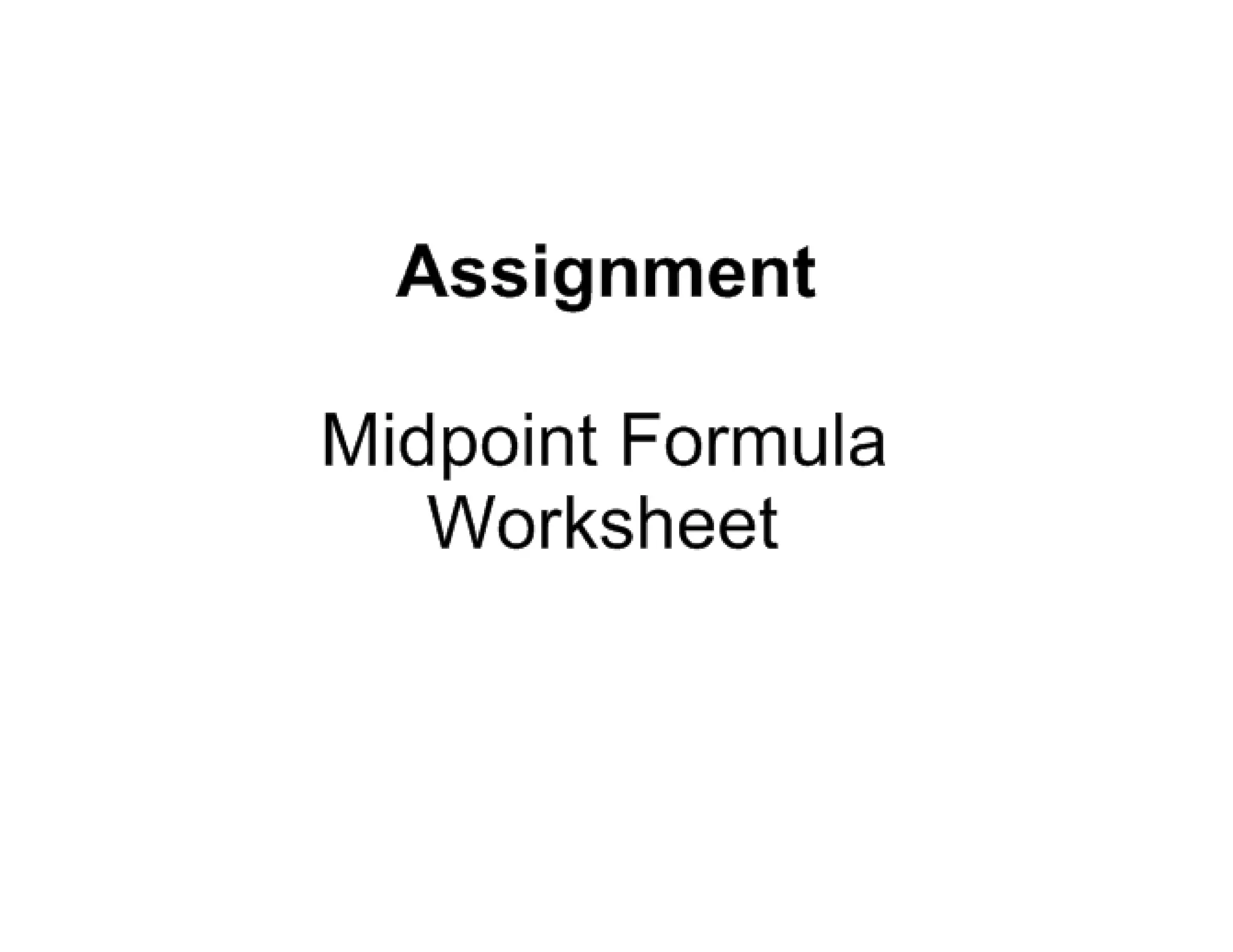 6.8 Midpoint Formula notes | PDF