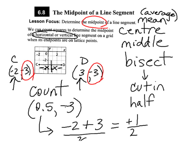 6.8 Midpoint Formula notes | PDF
