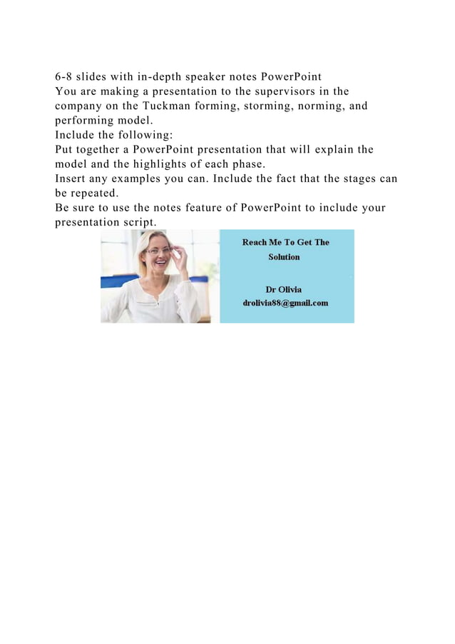 6-8 slides with in-depth speaker notes PowerPointYou are making a .docx