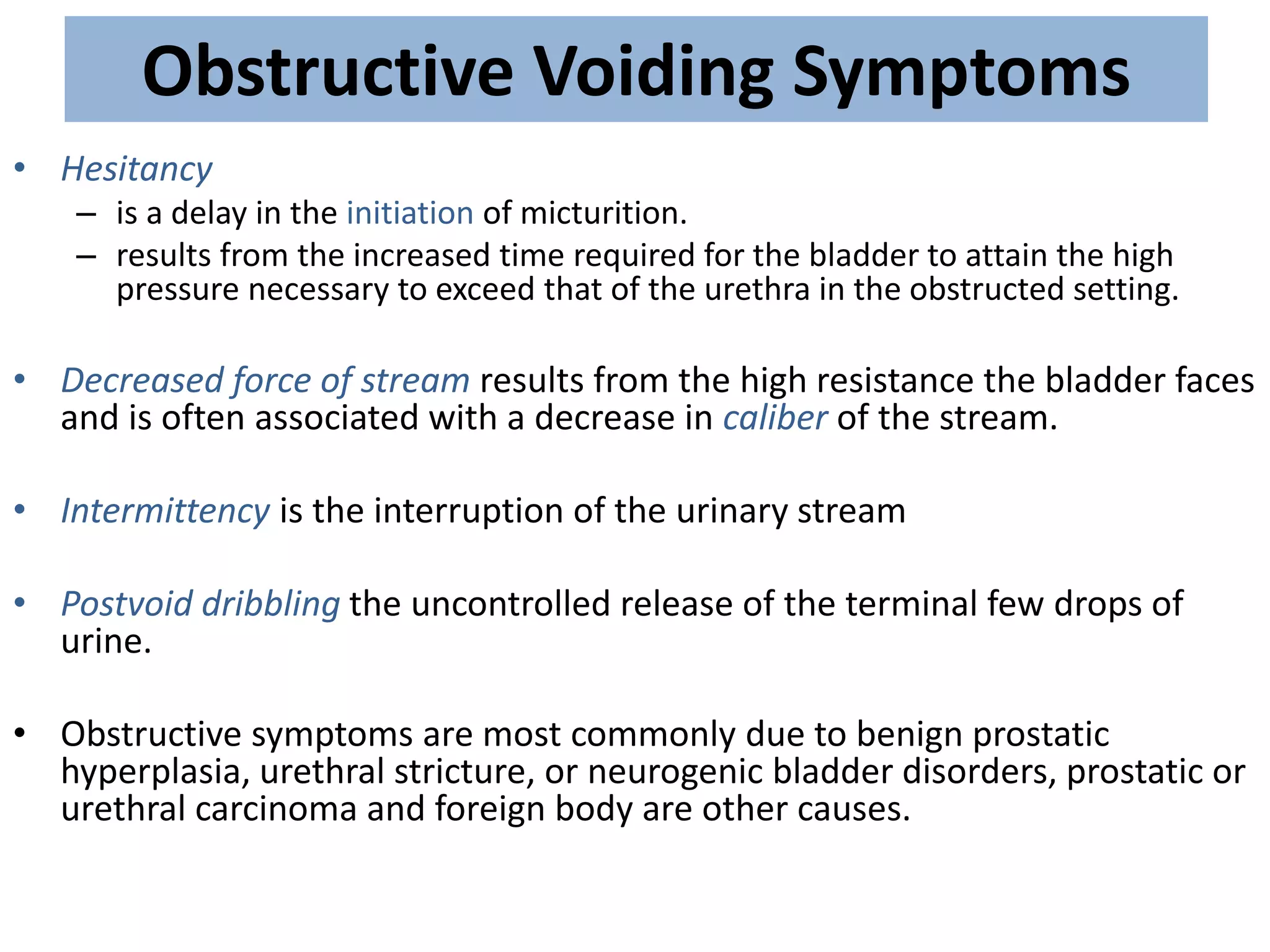 Bladder disorders(neurogenic) | PPTX