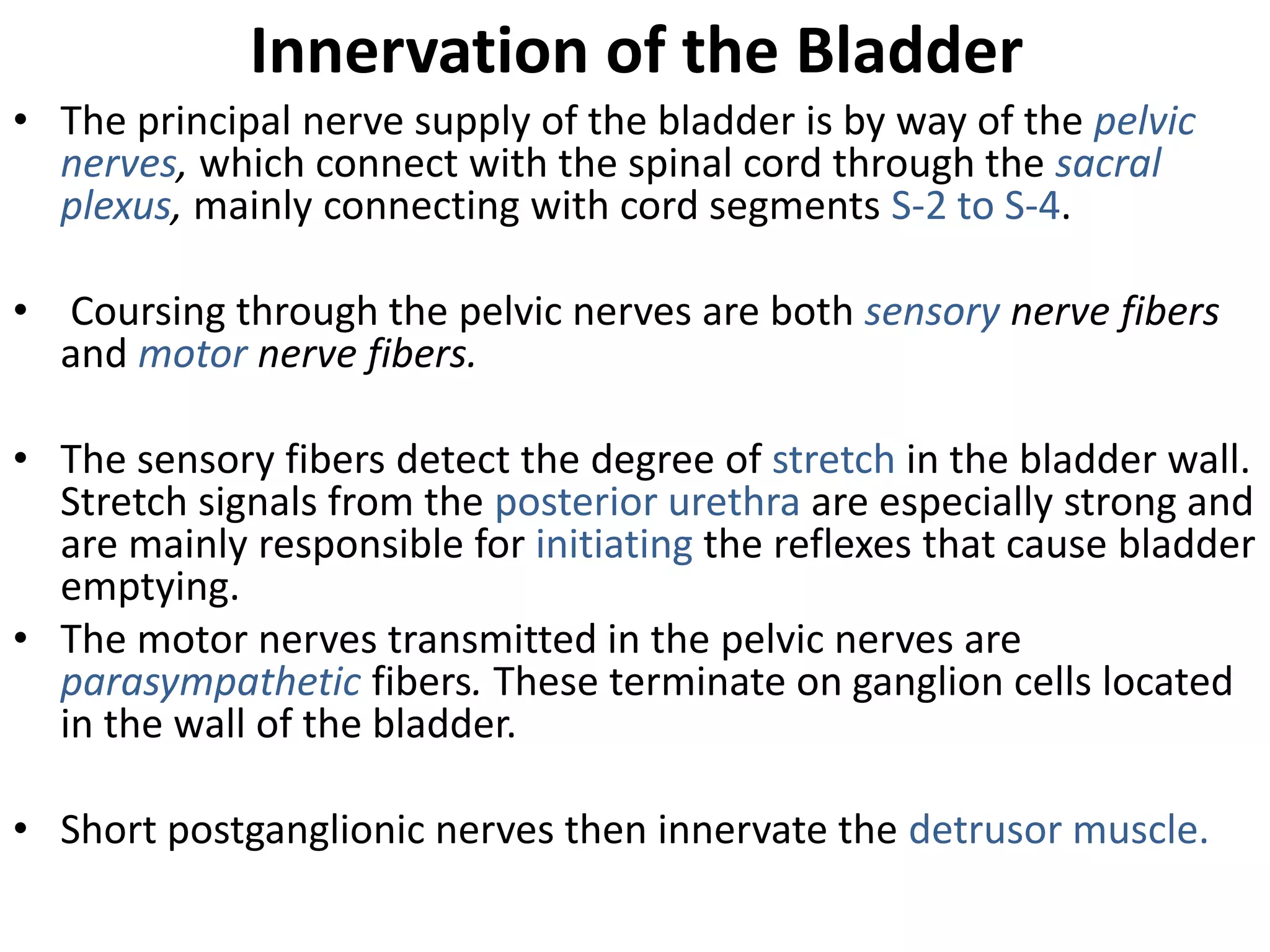 Bladder disorders(neurogenic) | PPTX