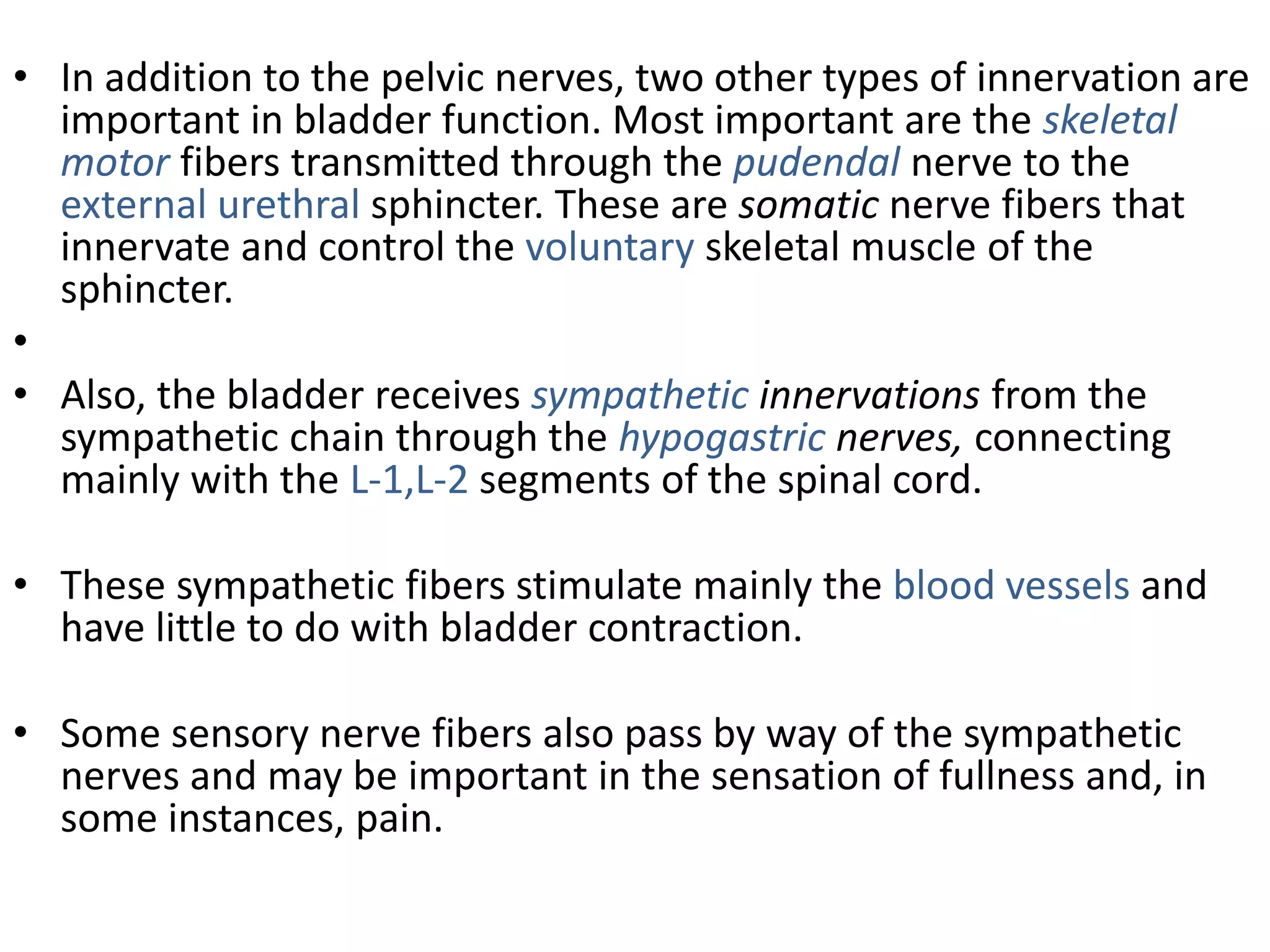 Bladder disorders(neurogenic) | PPTX