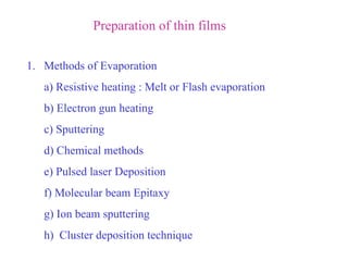 6.a.preparation of thin films | PPT