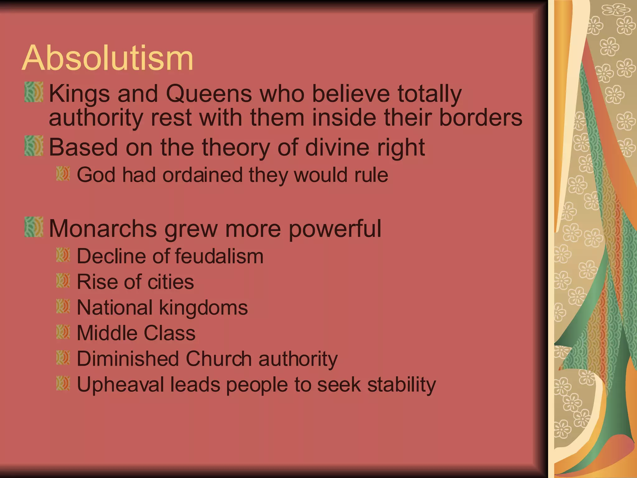 6. Absolutism, Power, And More Conflict | PPT