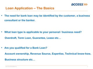 Access Bank's loan application process | PPT