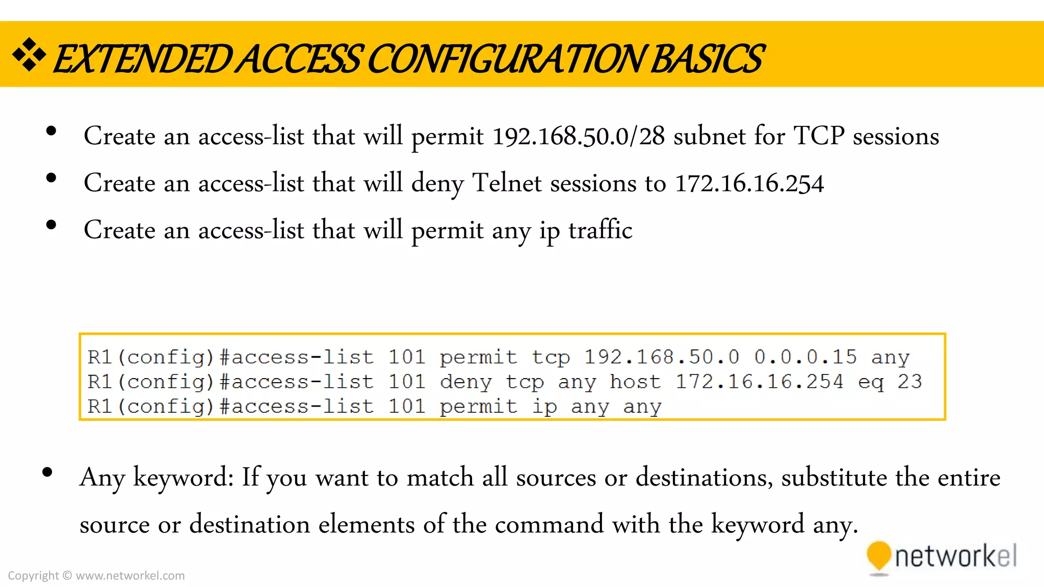 CCNA Access Control Lists | PPT