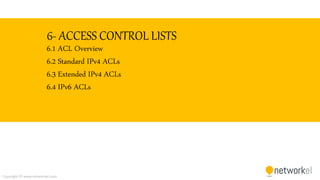 CCNA Access Control Lists | PPTX | Computer Networking | Computing
