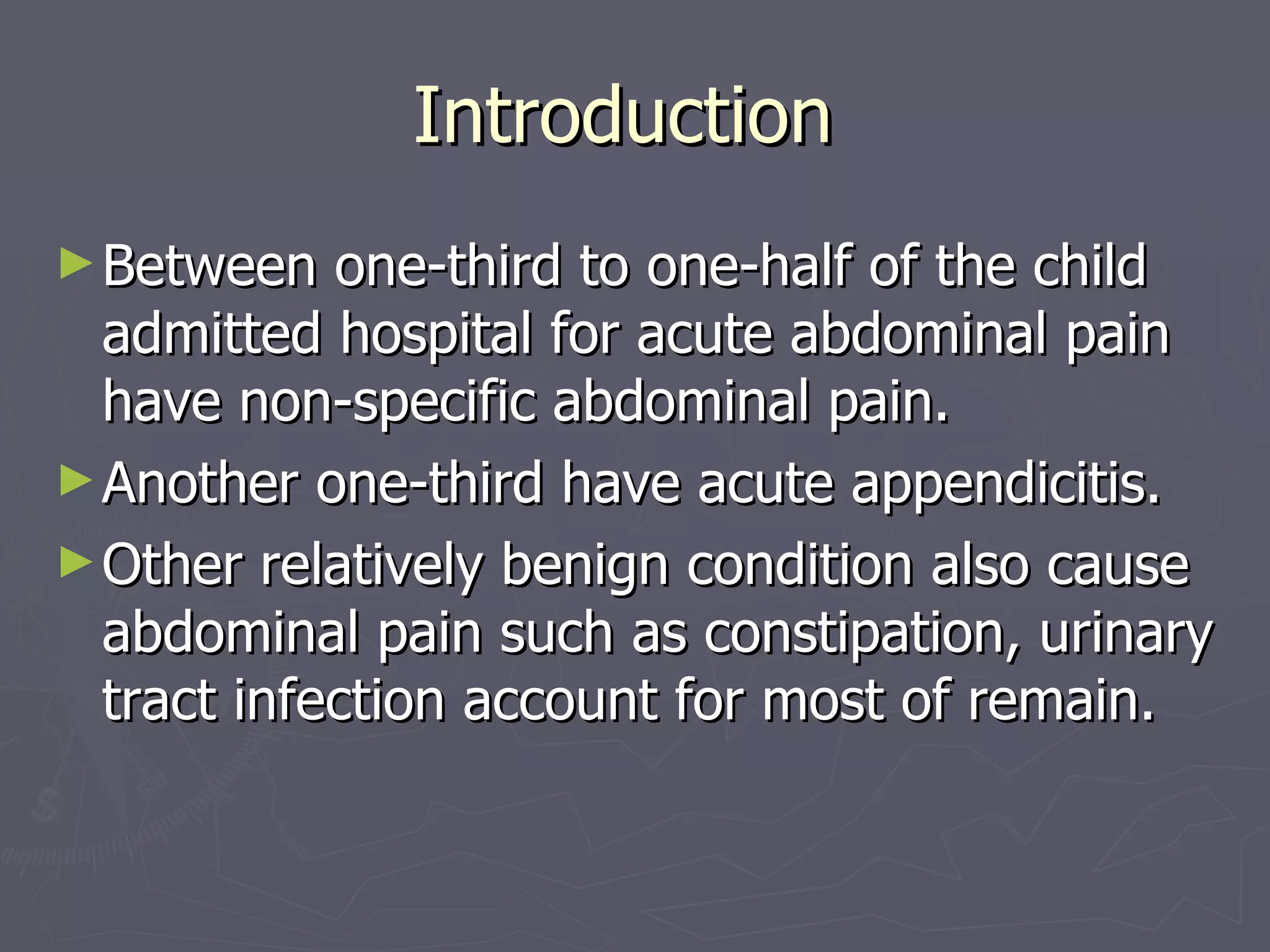 Acute abdominal pain | PPT