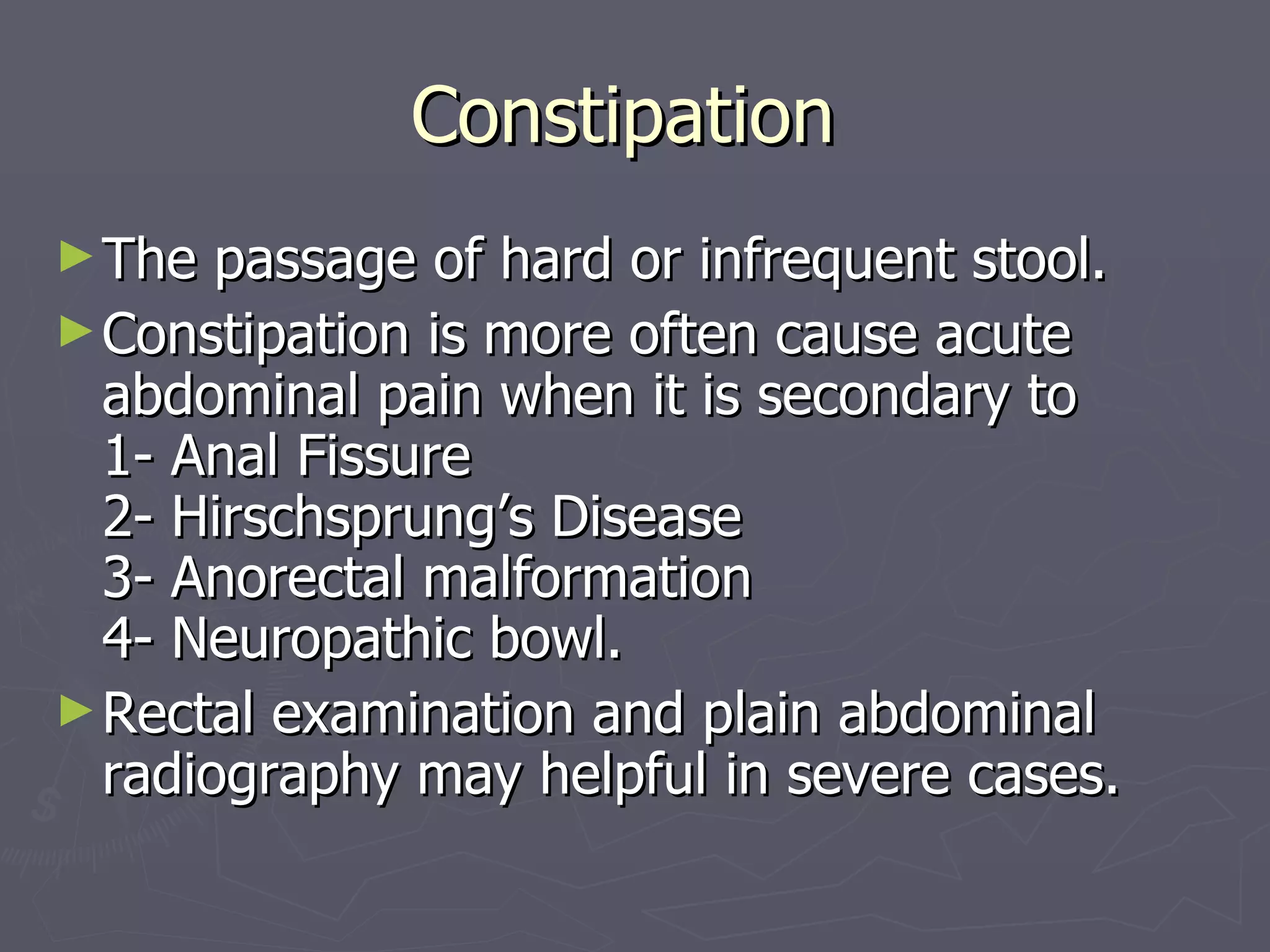Acute abdominal pain | PPT