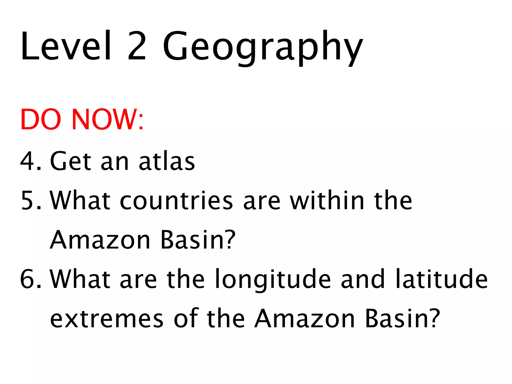6. Amazon Basin Landforms | PPT