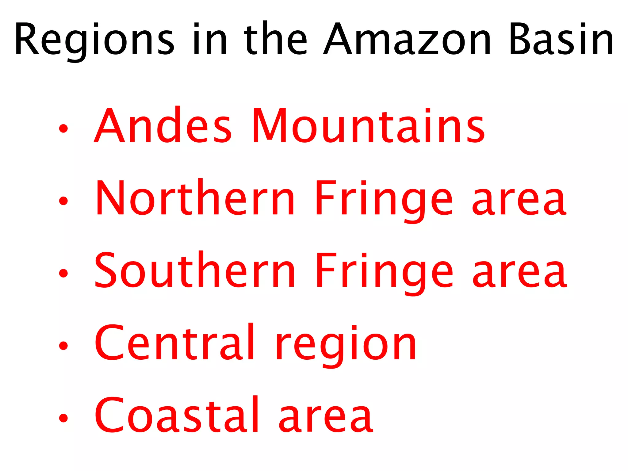 6. Amazon Basin Landforms | PPT