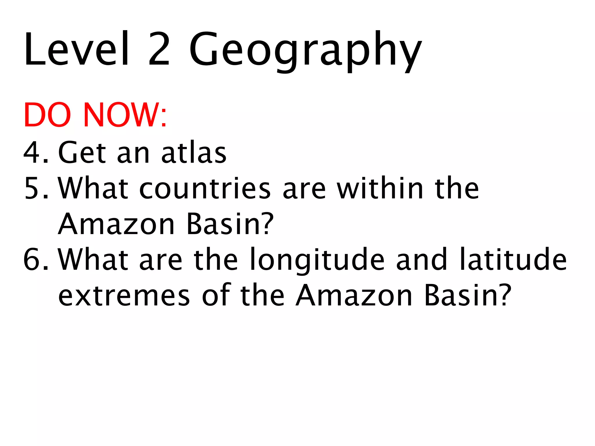 6. Amazon Basin Landforms | PPT