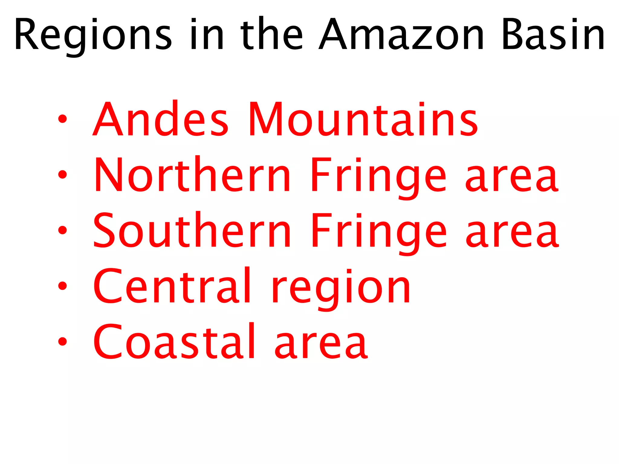 6. Amazon Basin Landforms | PPT